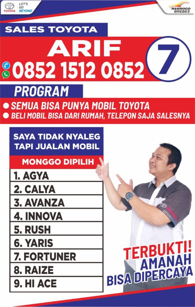 Dealer Toyota Slawi - Cari Mobil Baru Toyota? Disini Kita Kasih Lebih